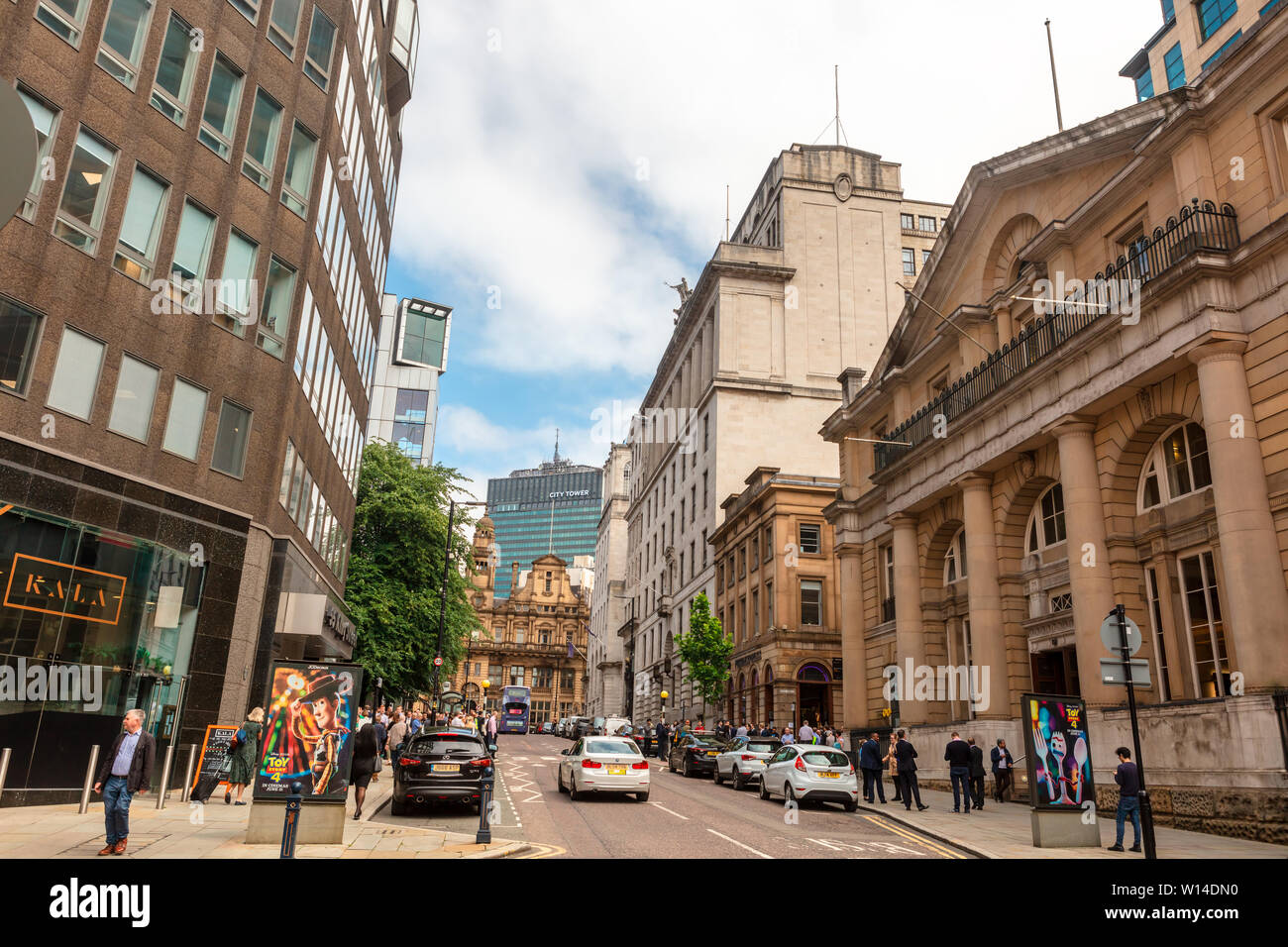 King Street in Manchester, England is an important thoroughfare in the ...