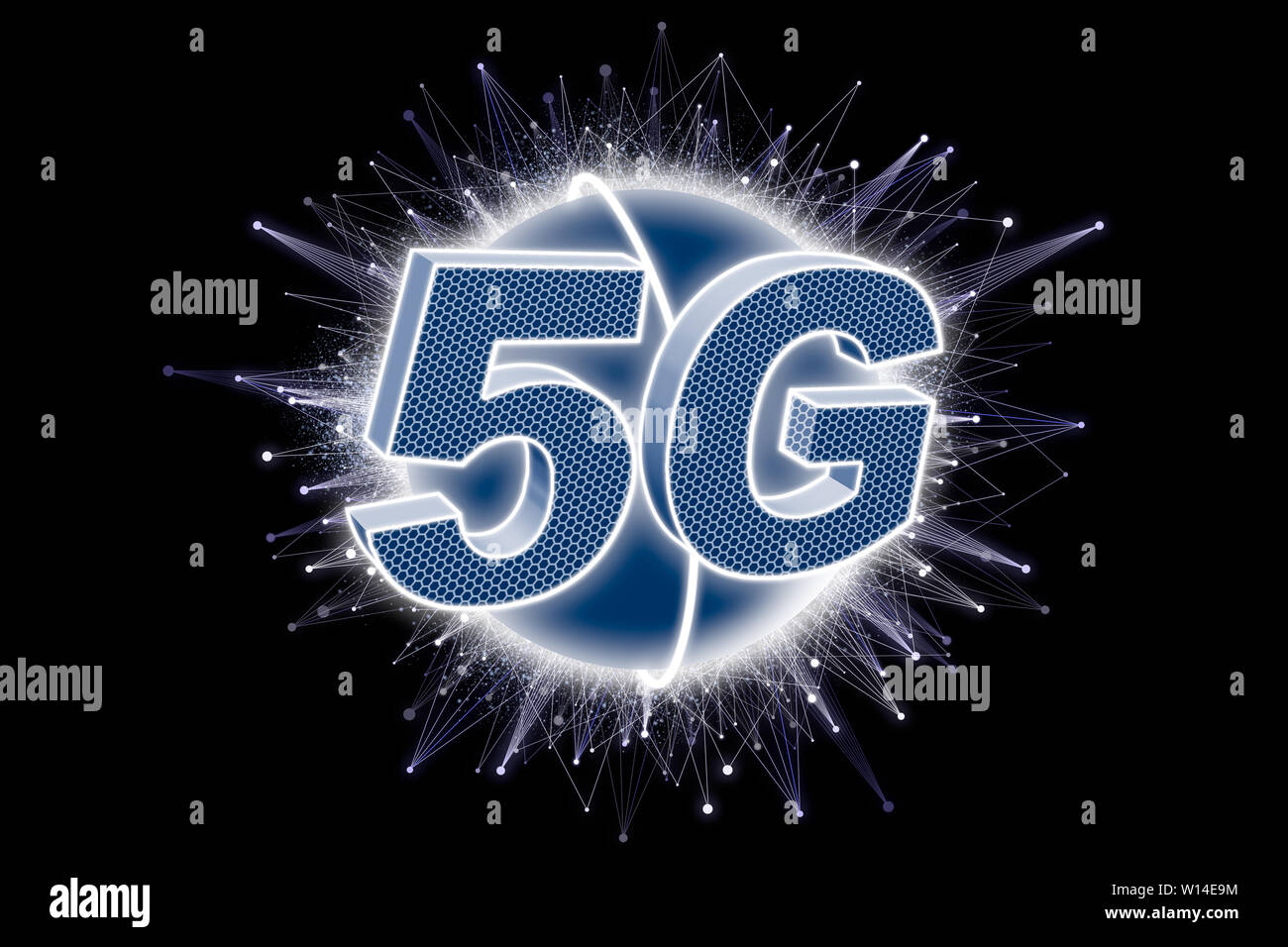 Concept of 5G technology network, high-speed mobile Internet, new ...