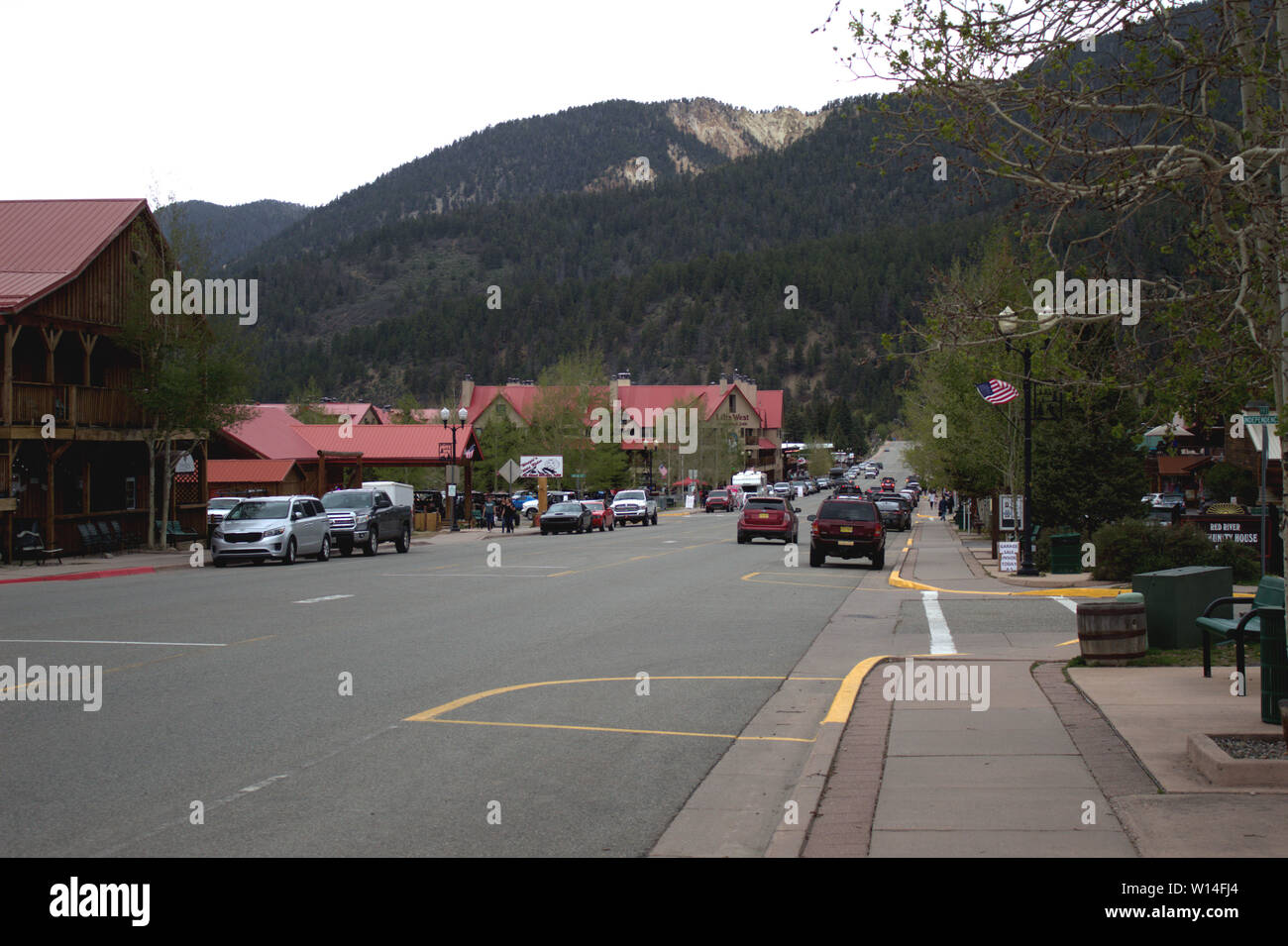 Main Street in Red River, NM Stock Photo - Alamy