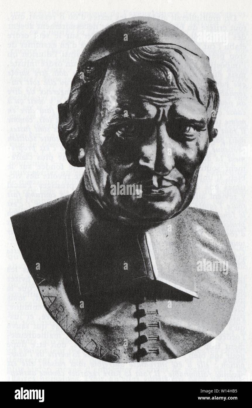 ANTOINE ARNAULD.BUSTE EN BRONZE DU XVIIe SIÈCLE Stock Photo - Alamy