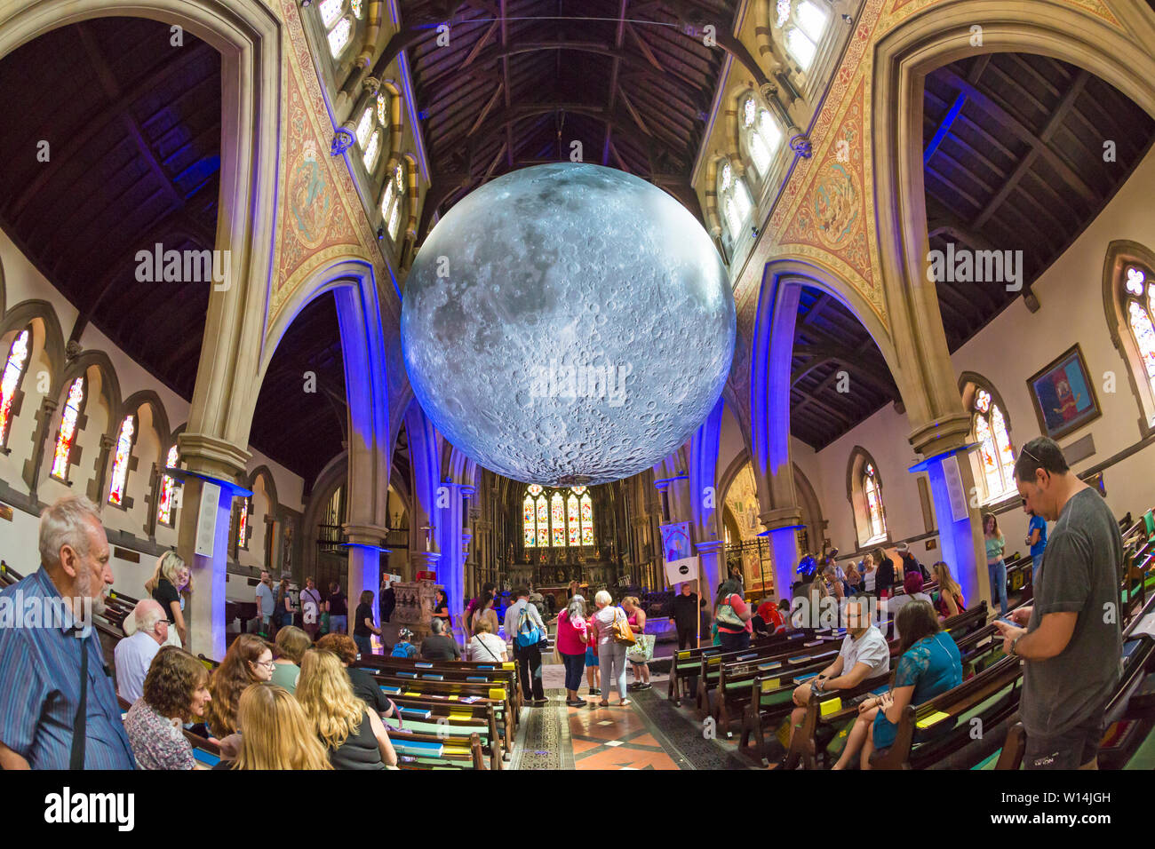 Bournemouth, Dorset, UK. 30th June, 2019. Dorset Moon, a celebration of ...