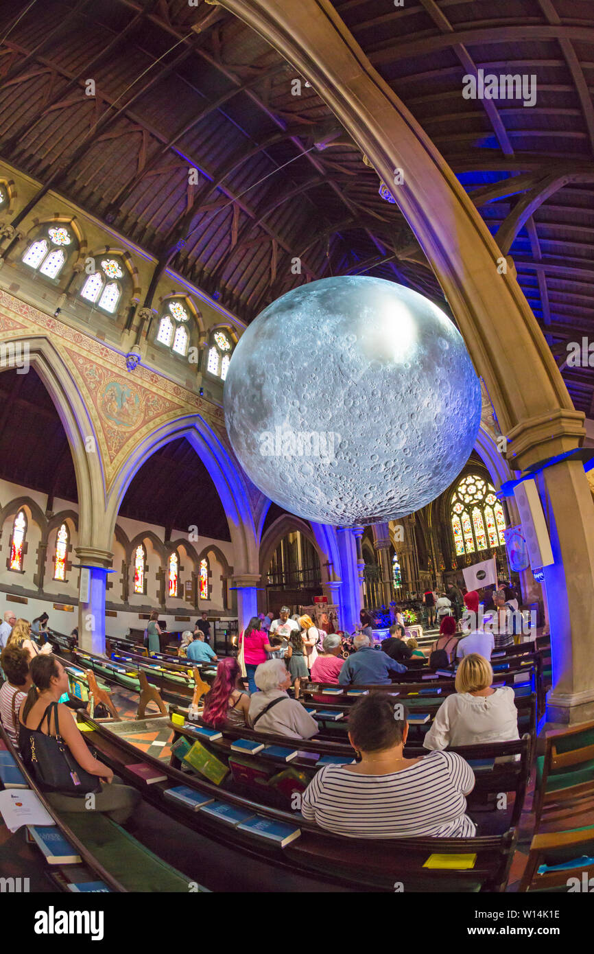 Bournemouth, Dorset, UK. 30th June, 2019. Dorset Moon, a celebration of ...