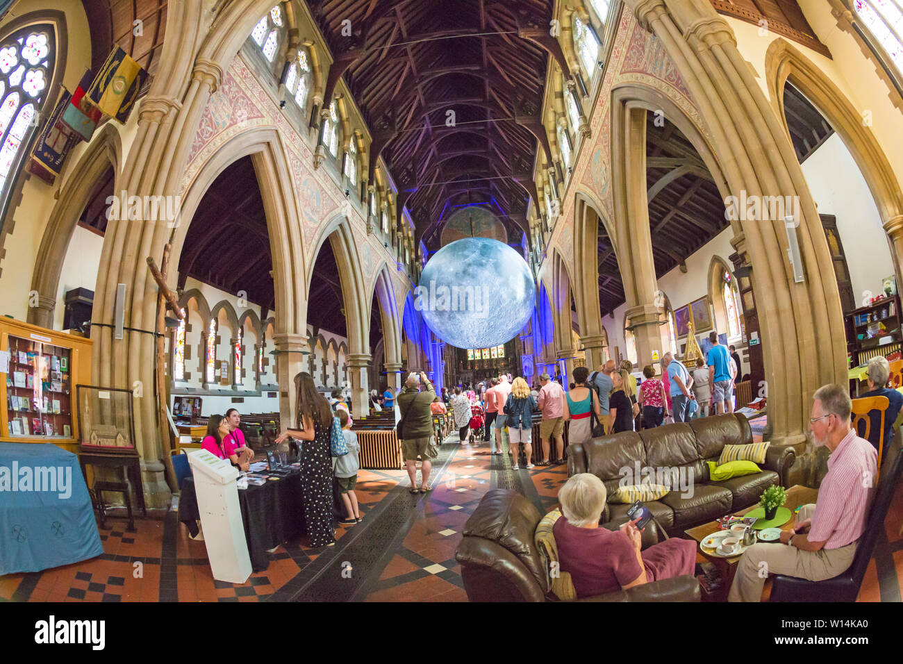 Bournemouth, Dorset, UK. 30th June, 2019. Dorset Moon, a celebration of ...