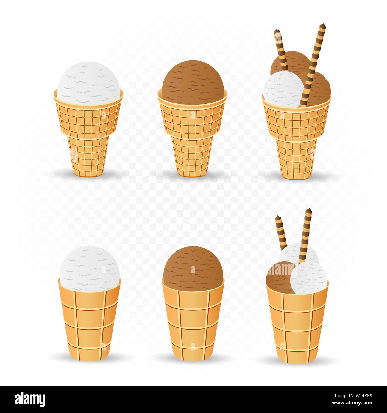 Colorful bright ice cream Stock Vector Images - Alamy