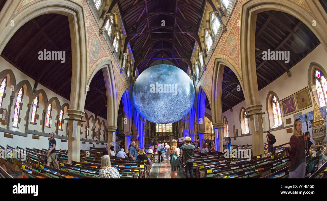 Bournemouth, Dorset, UK. 30th June, 2019. Dorset Moon, a celebration of ...