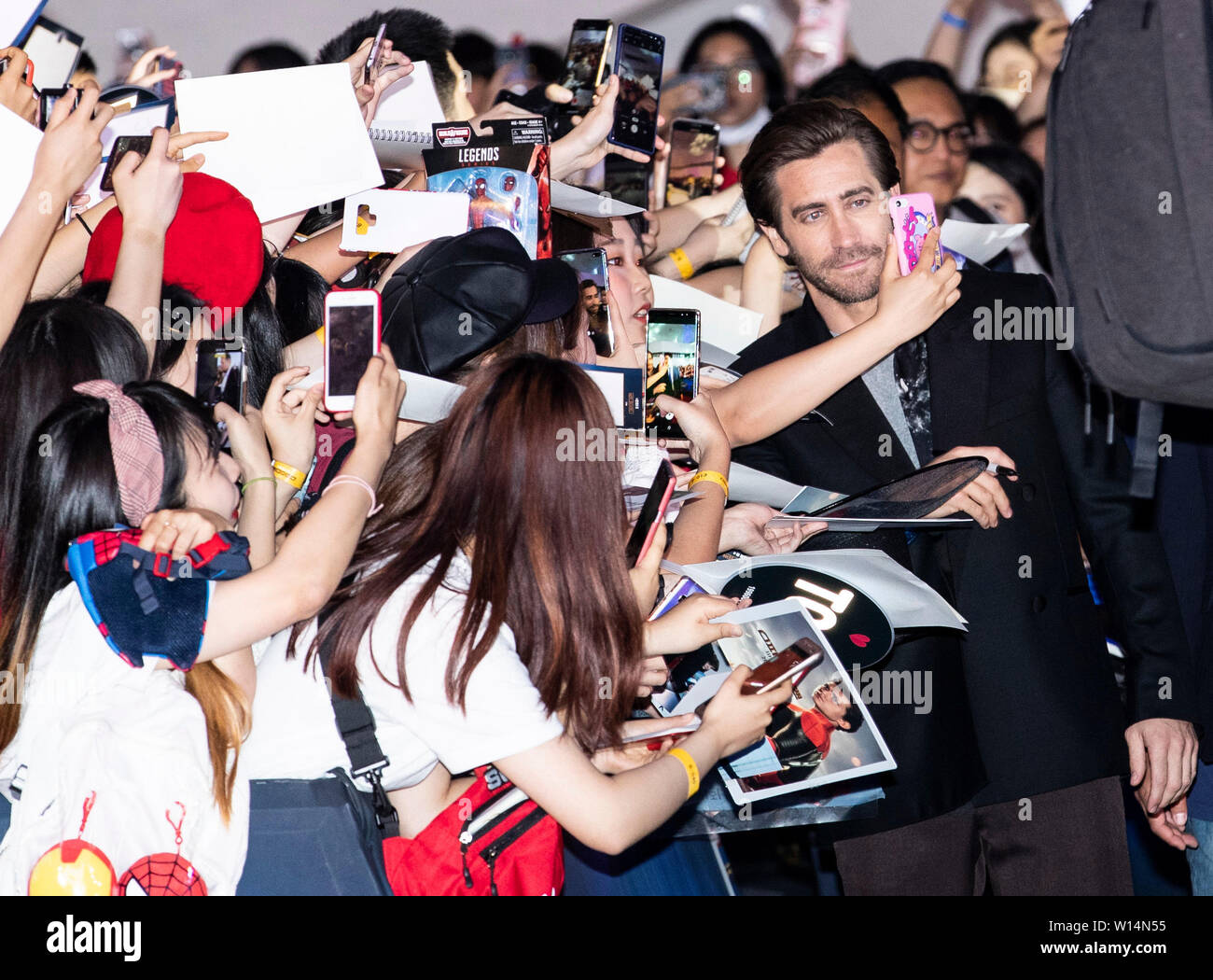 Seoul, South Korea. 30th June, 2019. Actor Jake Gyllenhaal takes ...