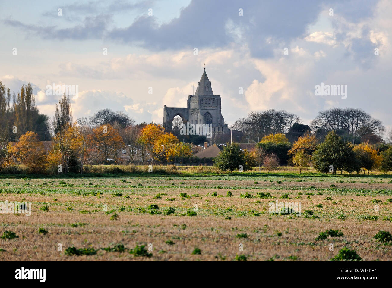 Croyland abbey crowland lincolnshire england hi-res stock photography ...
