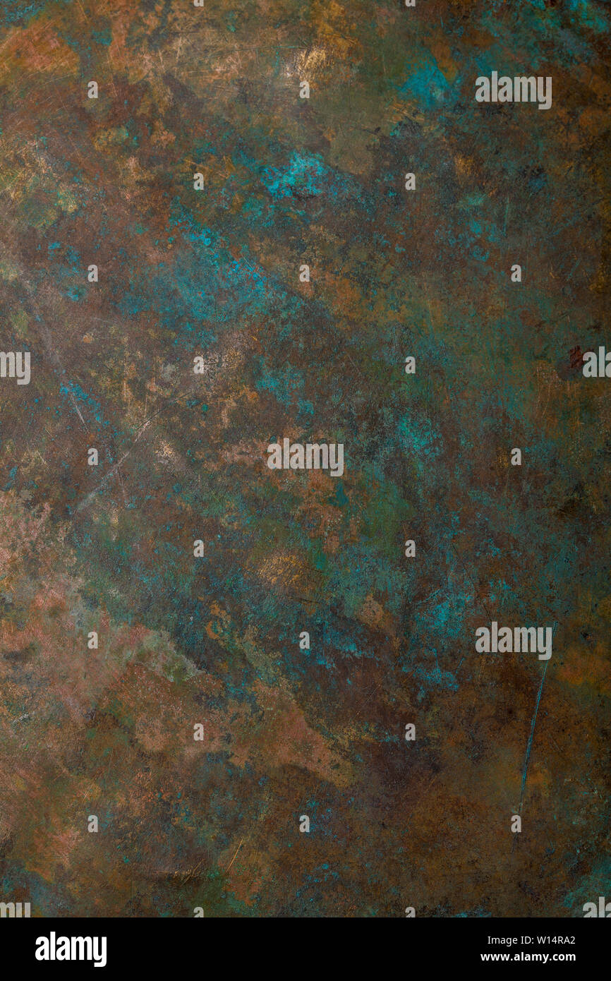 Background image of scratched antique copper vessel surface texture ...