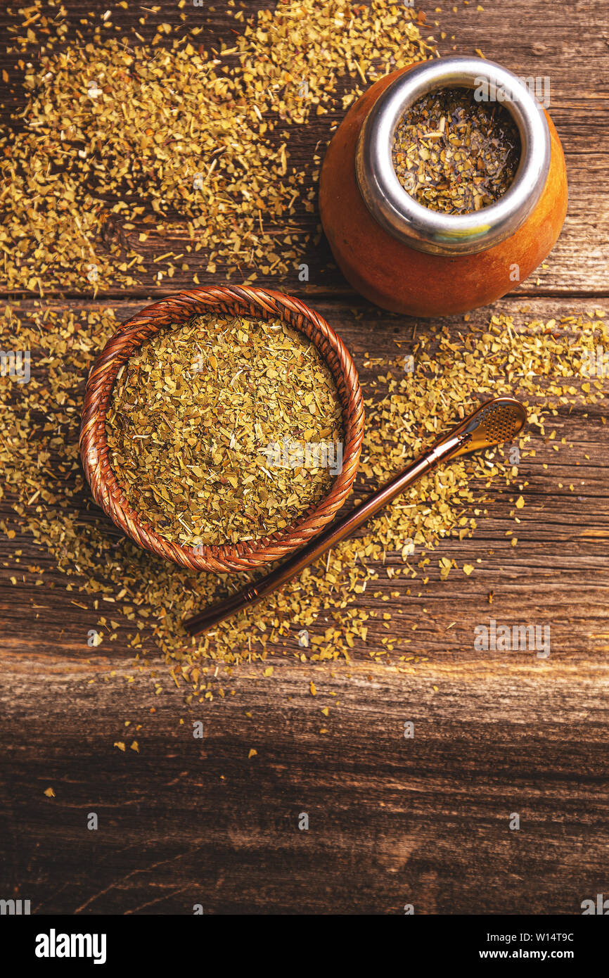 Traditional yerba mate tea popular in Latin America Stock Photo - Alamy