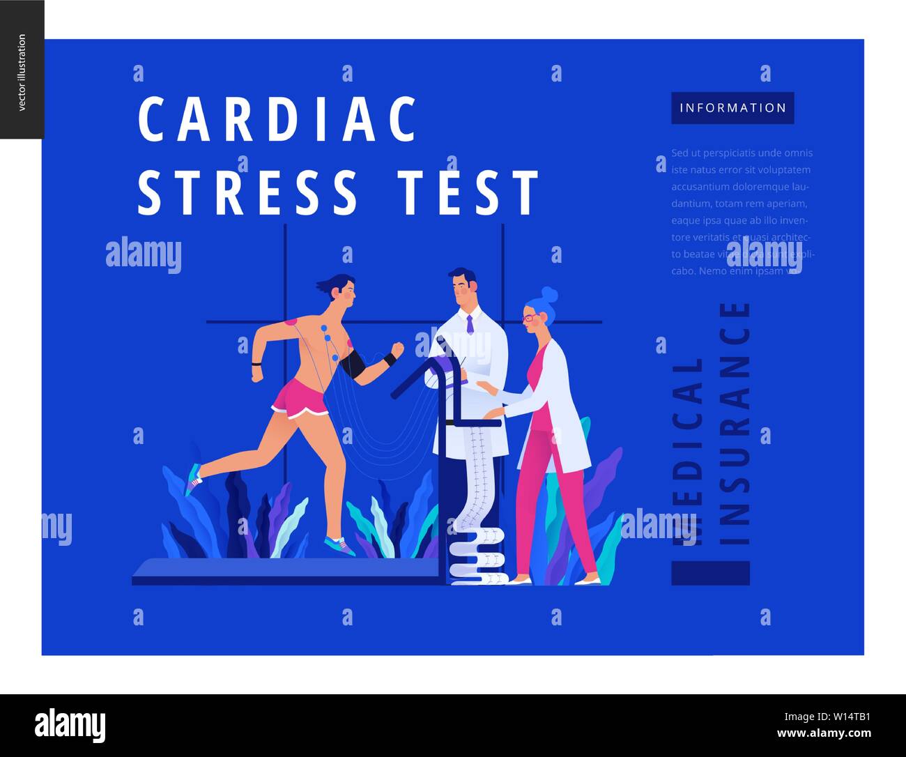 Computer nurse hospital stress* Stock Vector Images - Alamy