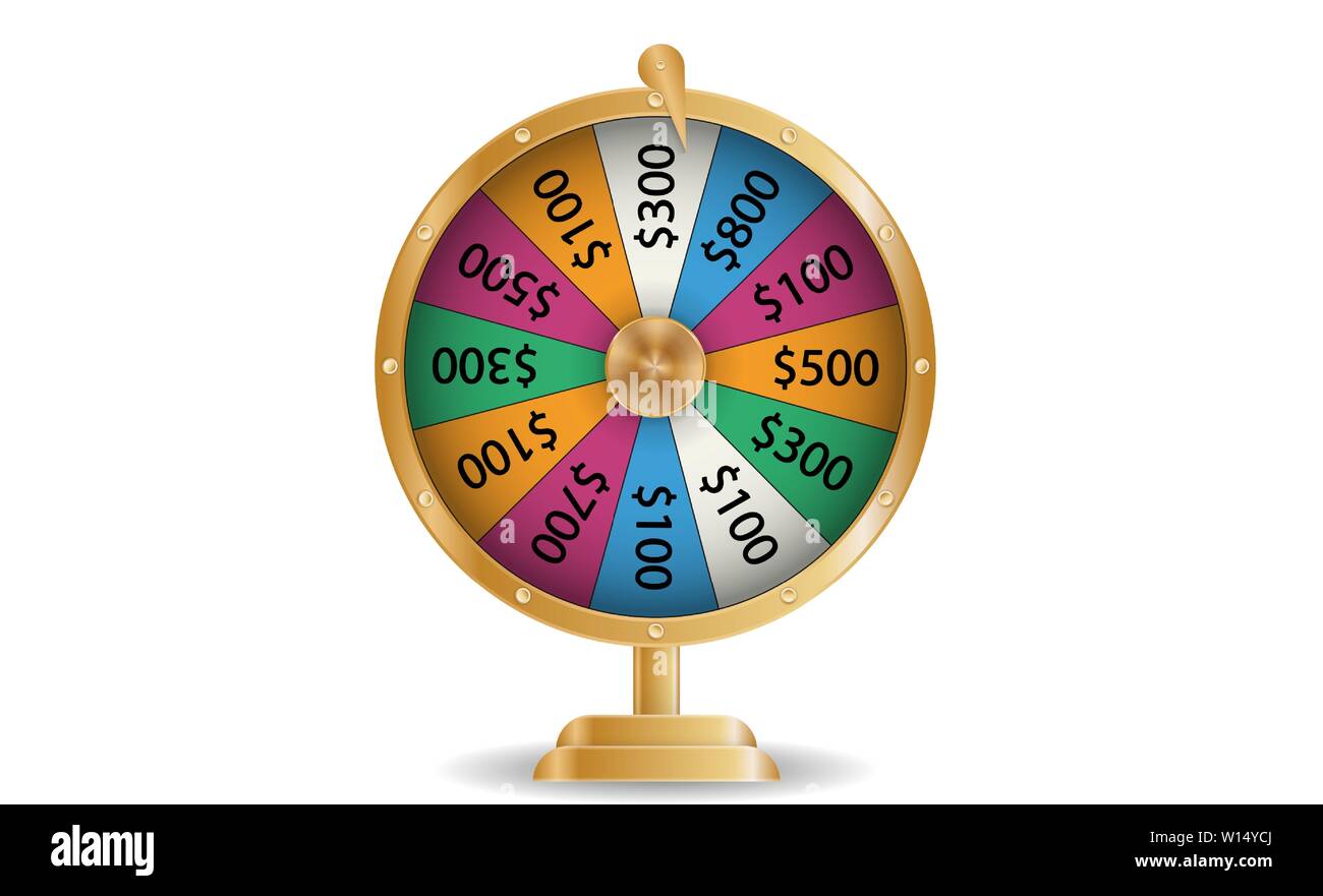 Colorful roulette wheel Chance of victory. Fortune concept. Vector ...