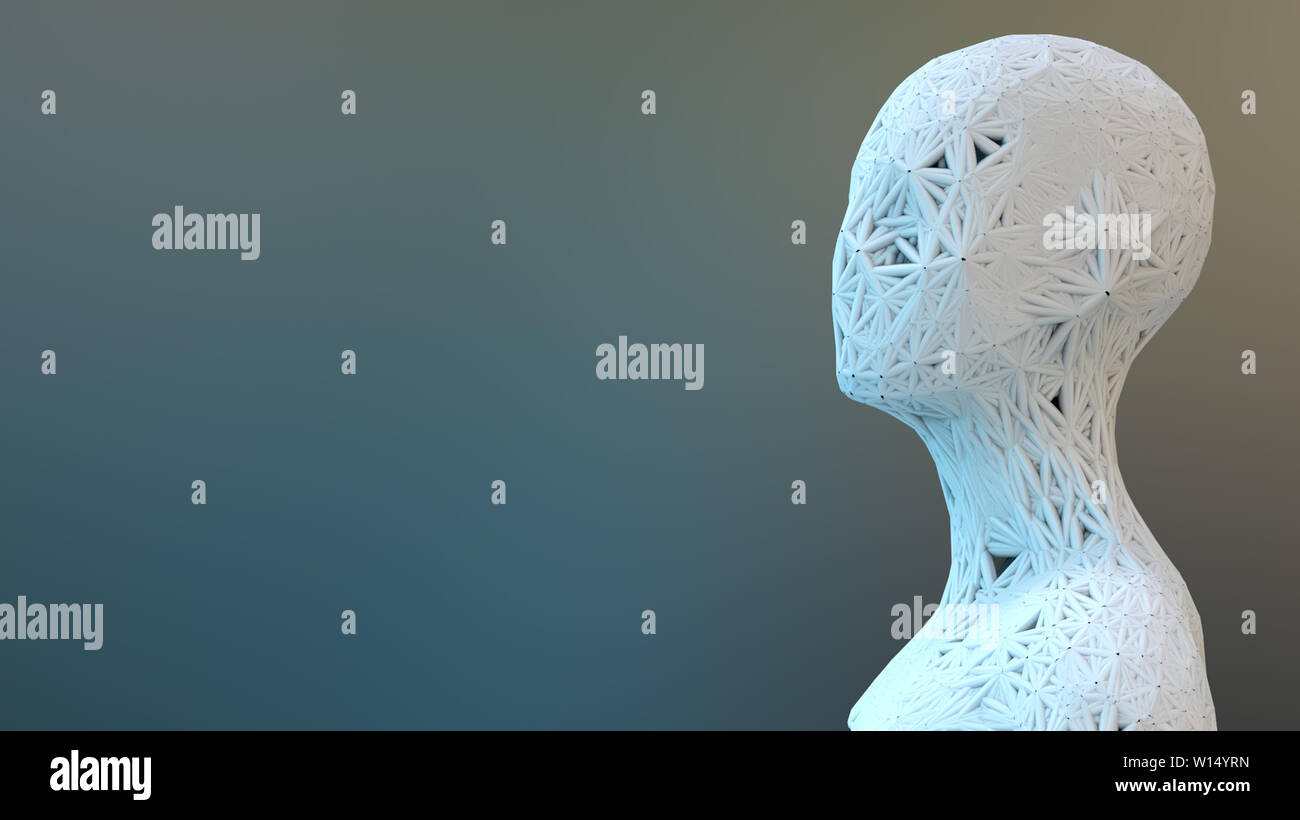 3d render human shattered hi-res stock photography and images - Alamy