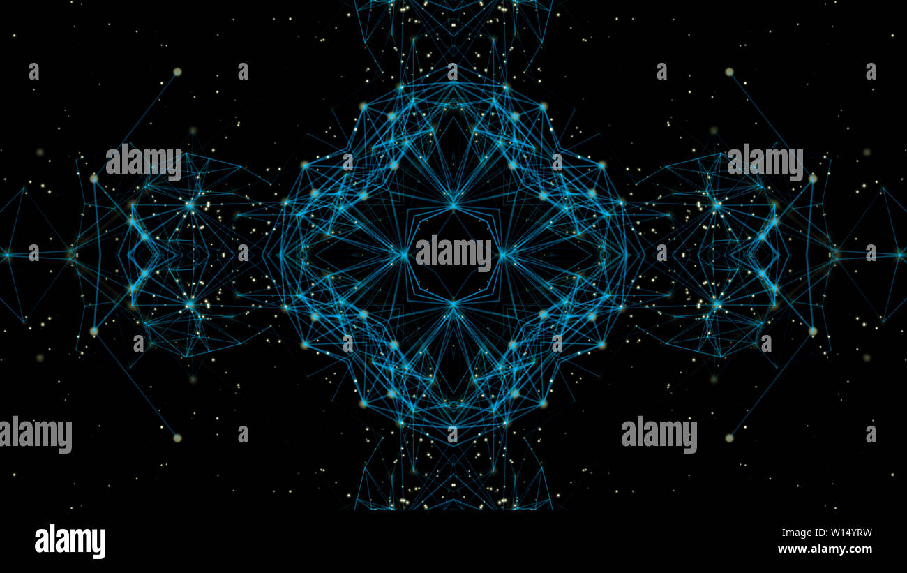 Structure 3d rendering connection and particles Stock Photo - Alamy
