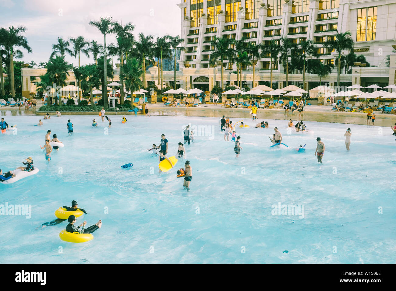 The Grand Resort Deck of Galaxy resort in Macau Stock Photo - Alamy