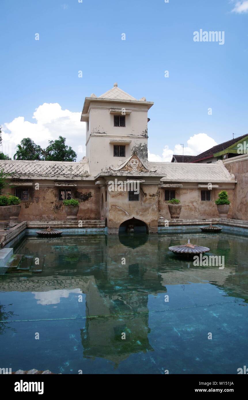 Taman Sari, water castle in Yogyakarta on the Java island in Indonesia ...