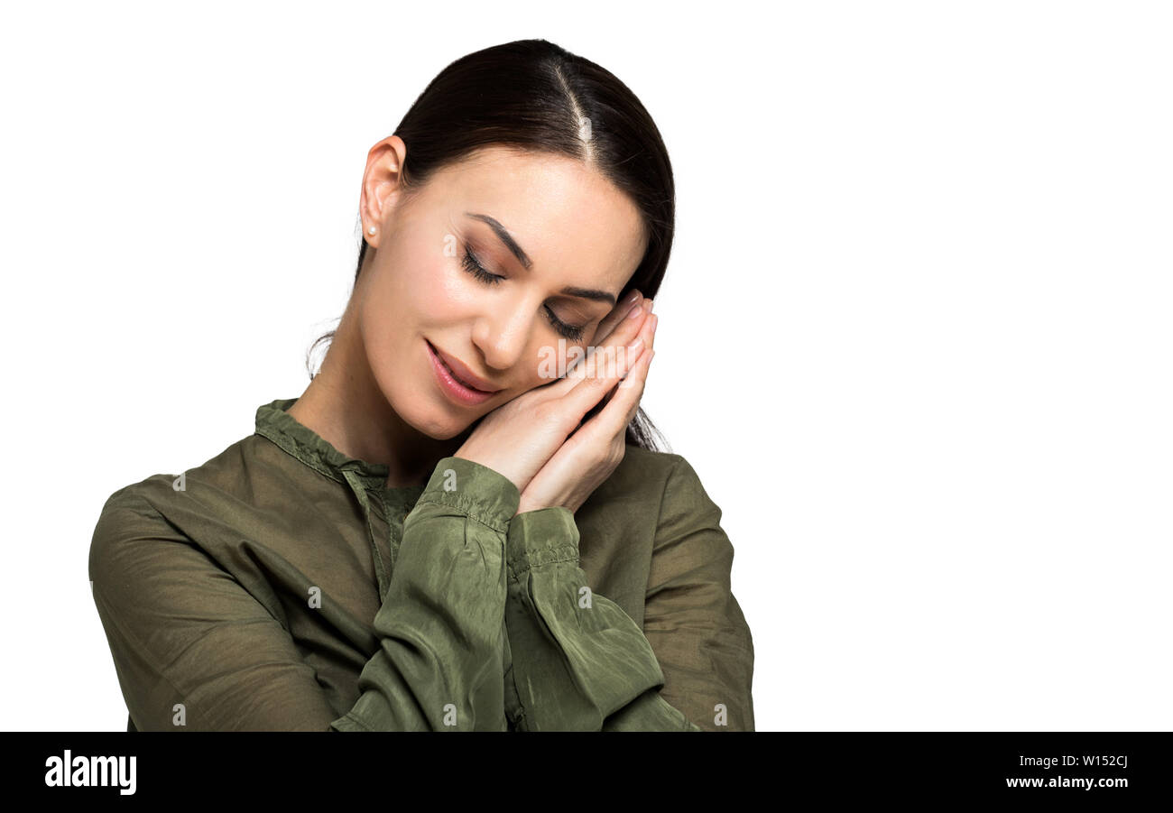Girl sleeping standing hi-res stock photography and images - Alamy