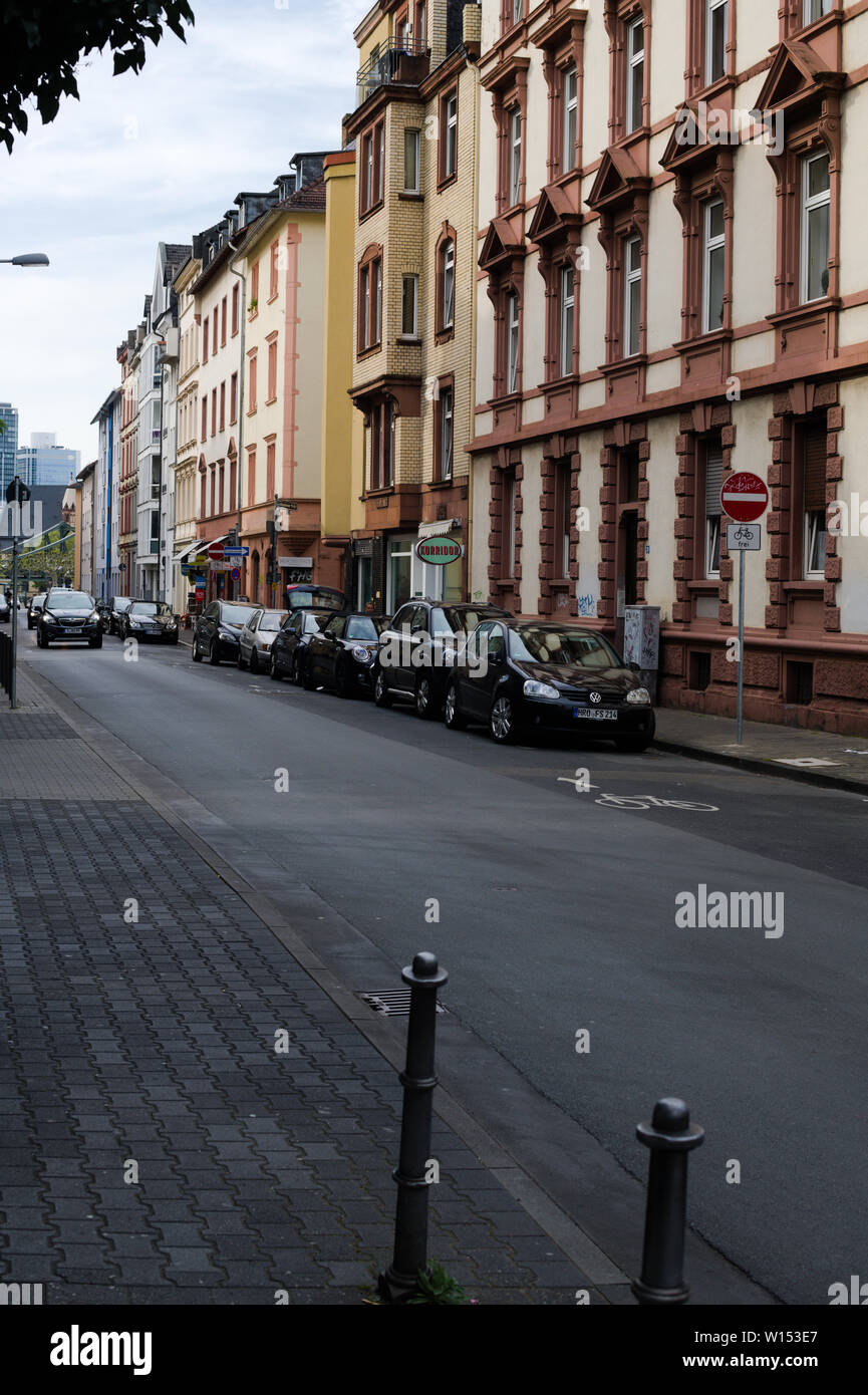 Street scene in Frankfurt am Main, Germany Stock Photo - Alamy