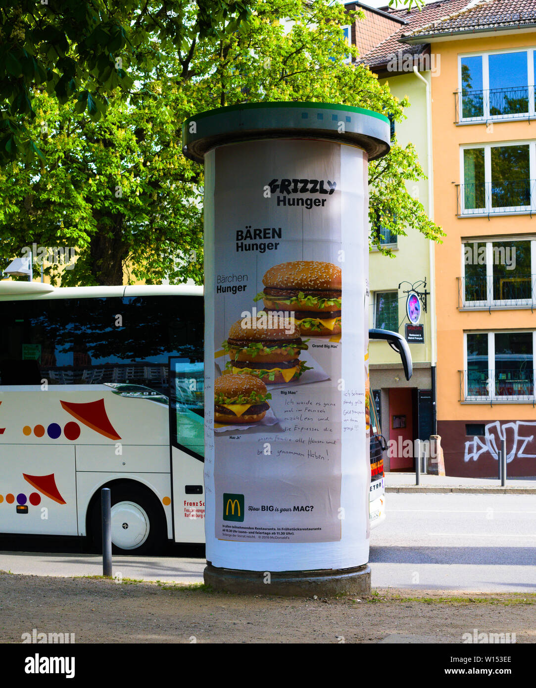 McDonald's advertisement in Frankfurt am Main, Germany Stock Photo - Alamy