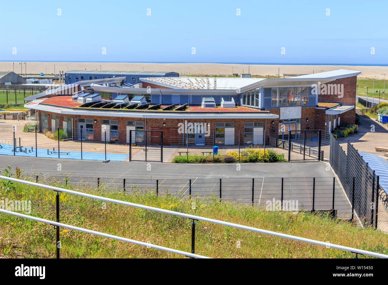 Eco school, Isle of Portland , near weymouth, Dorset, England, uk Stock ...