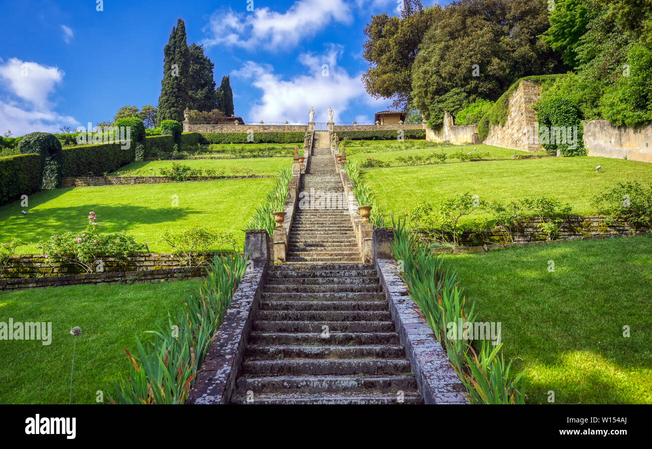 A view of the Bardini Gardens in Florence, Italy Stock Photo - Alamy