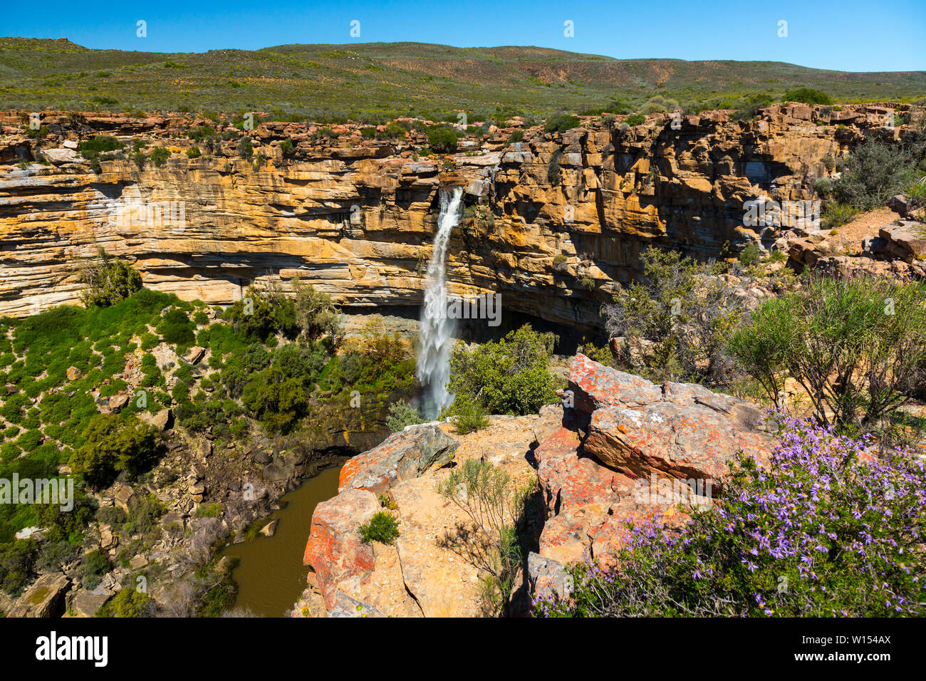 Waterfall, Nieuwoudtville, Namaqualand, Northern Cape province, South ...