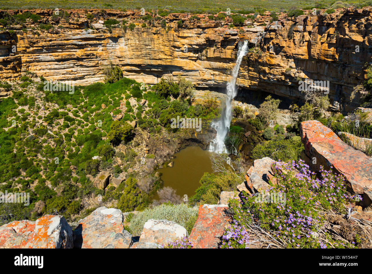 Waterfall, Nieuwoudtville, Namaqualand, Northern Cape province, South ...