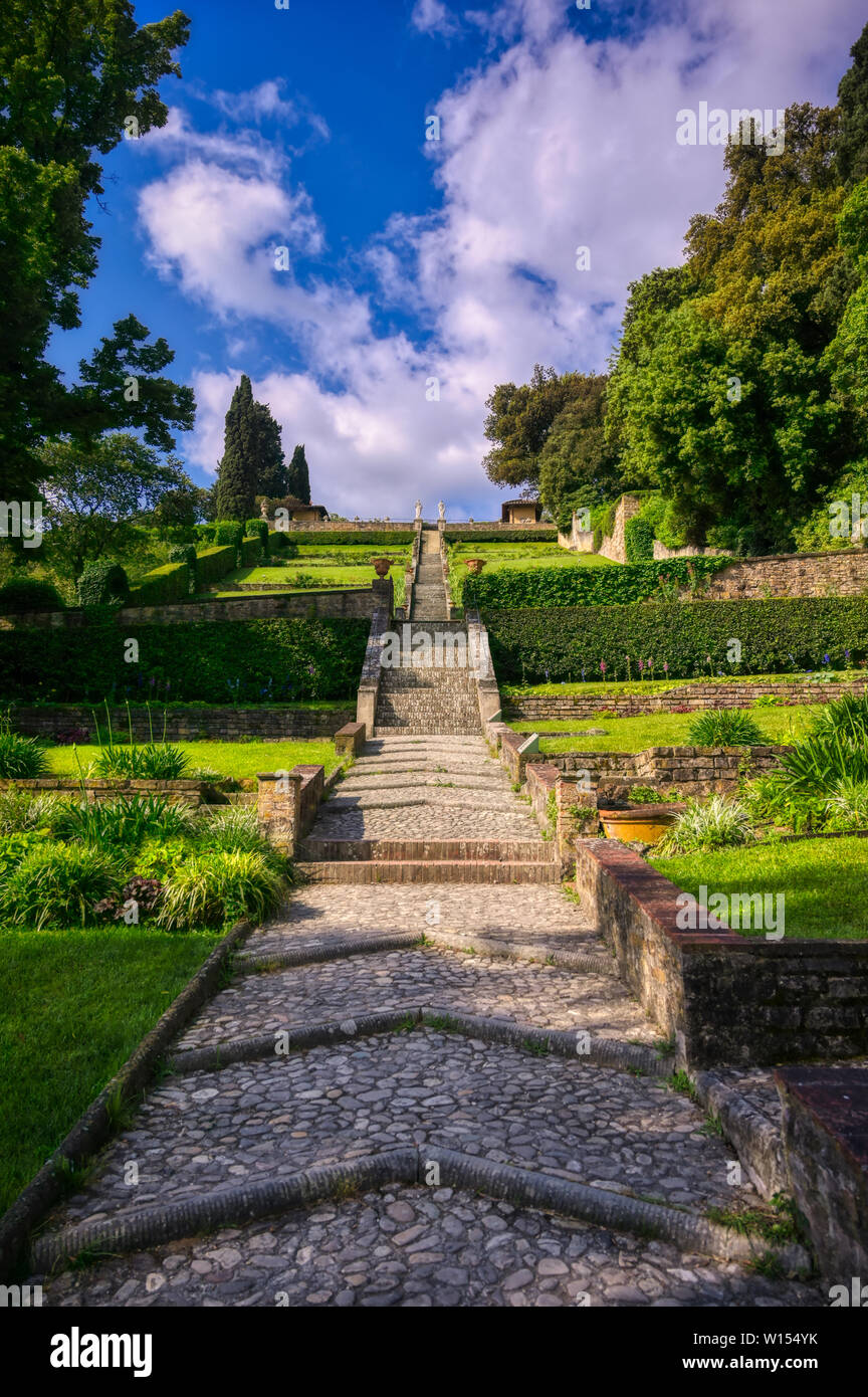 A view of the Bardini Gardens in Florence, Italy Stock Photo - Alamy
