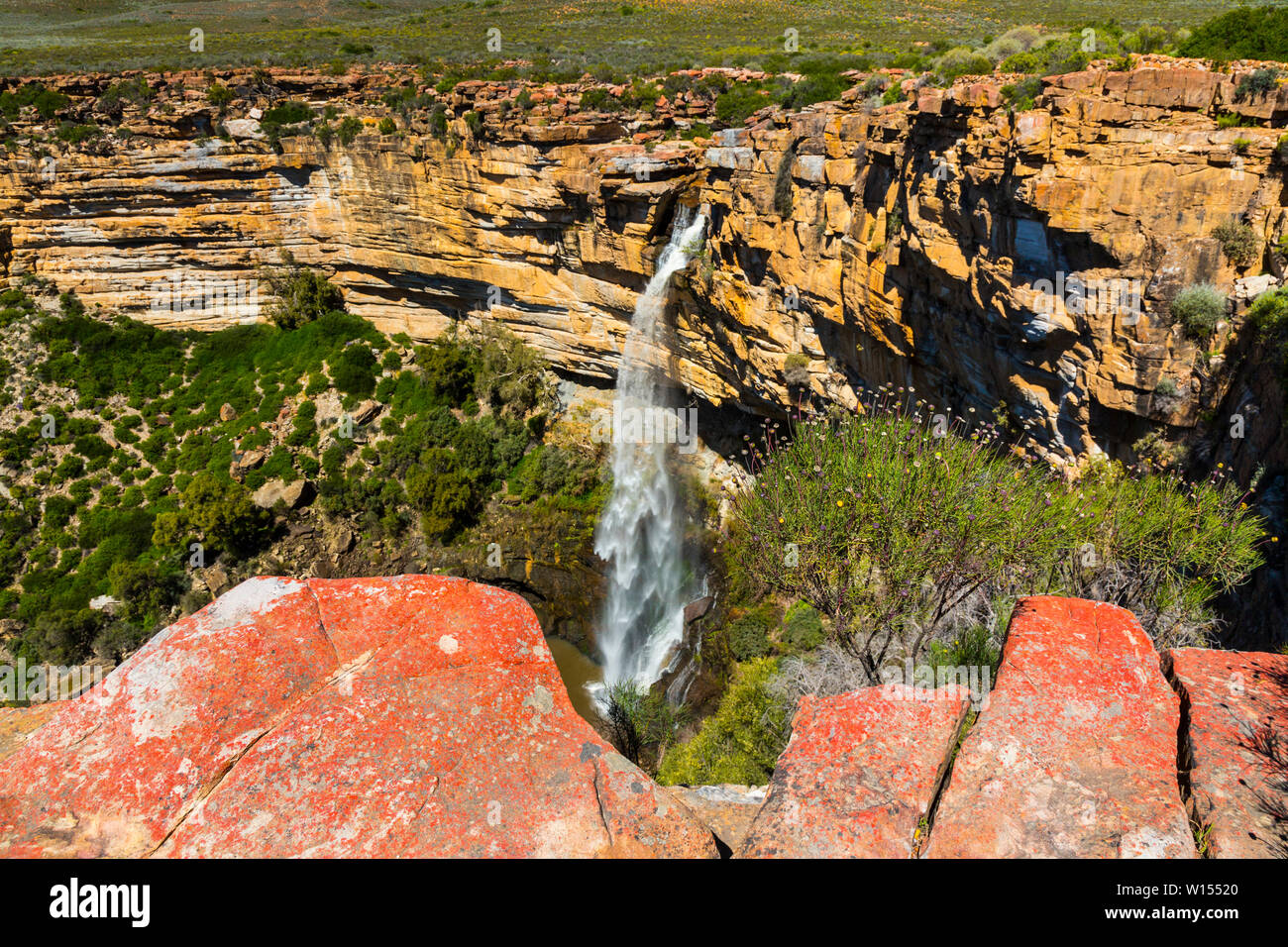Waterfall, Nieuwoudtville, Namaqualand, Northern Cape province, South ...