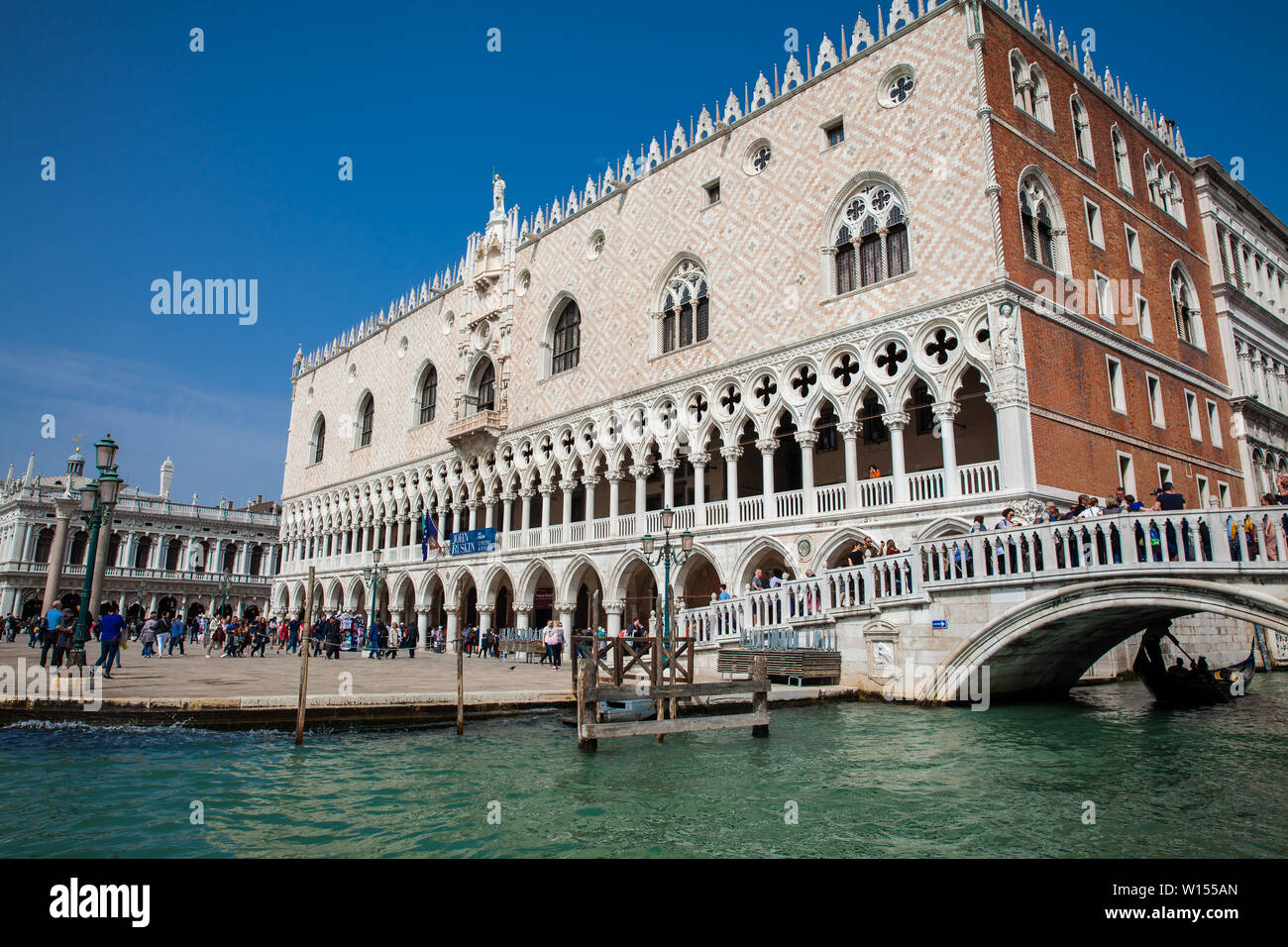 VENICE, ITALY - APRIL, 2018: Doge Palace at the Piazza San Marco and ...