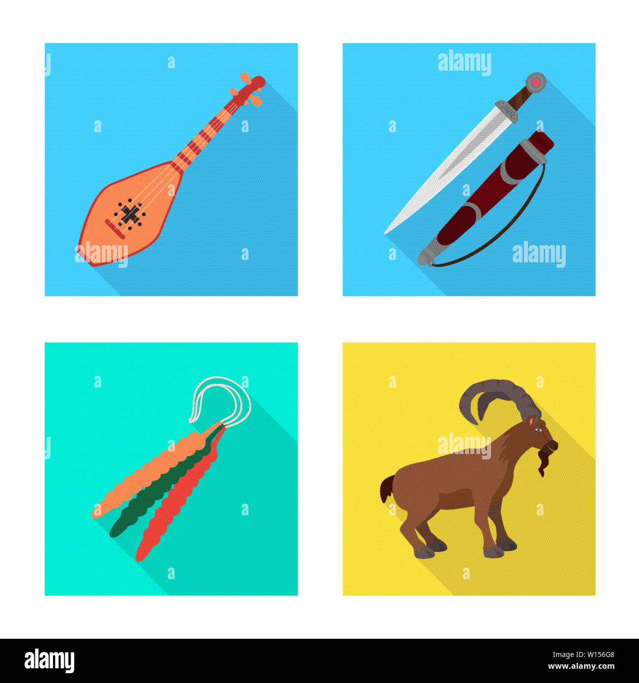 Vector illustration of culture and sightseeing logo. Collection of ...