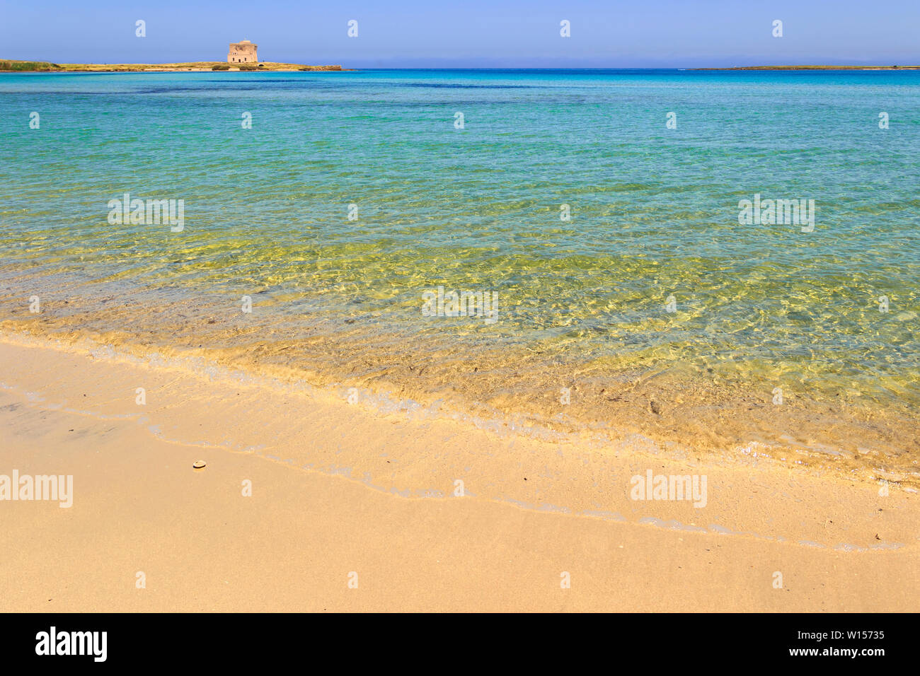 Summer seascape,Apulia coast: Nature Reserve of Torre Guaceto ...