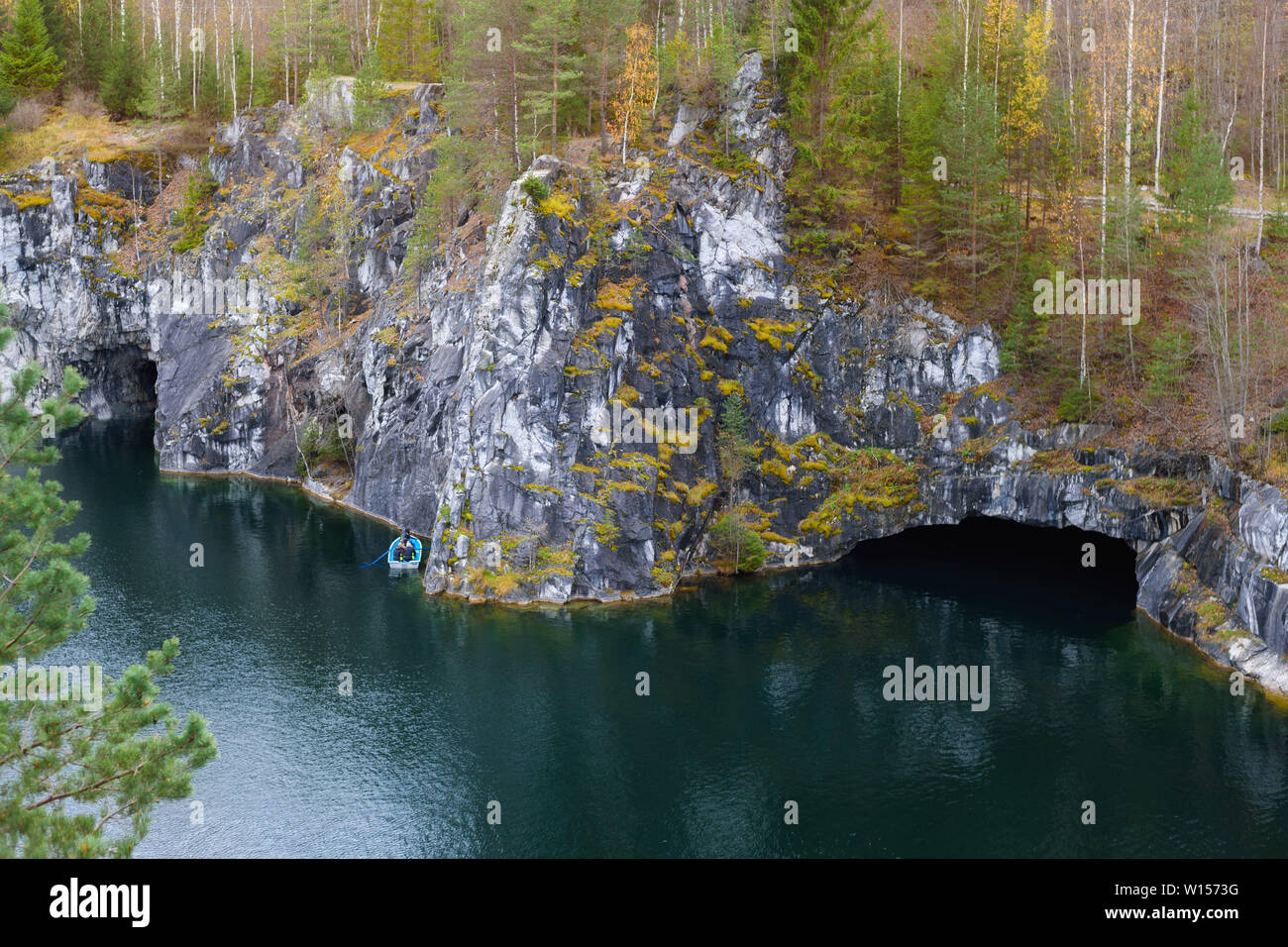 Ruskeala Mountain Park - a centuries-old history of mining. The ...