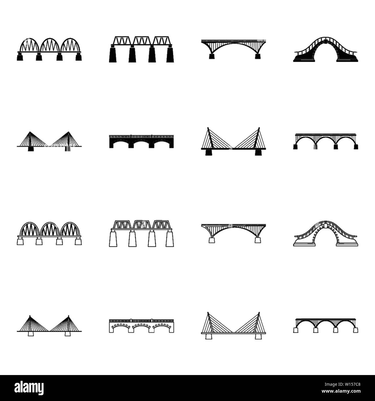 Isolated object of connection and design icon. Collection of connection and side vector icon for ...