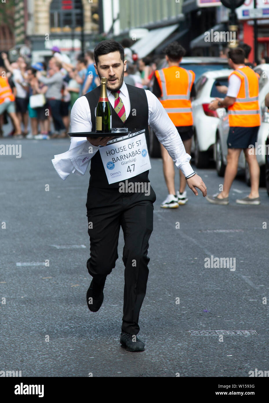 Soho Waiters Race 2019 Stock Photo - Alamy