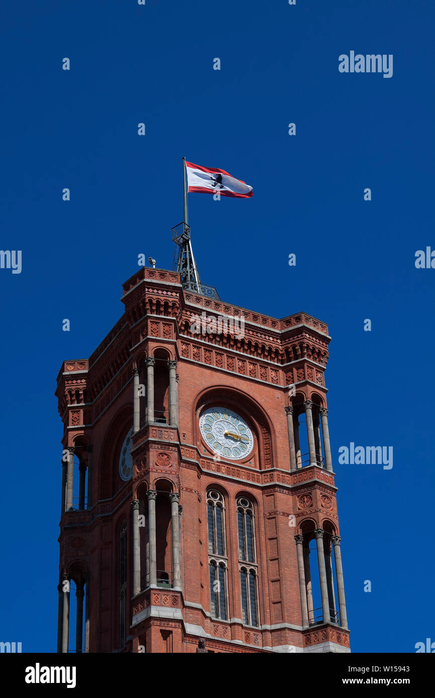 Red Town Hall, Red City Hall, Rotes Rathaus, the town hall of Berlin ...