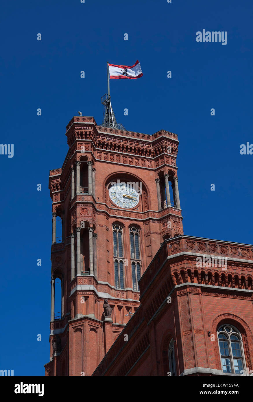 Red Town Hall, Red City Hall, Rotes Rathaus, the town hall of Berlin ...