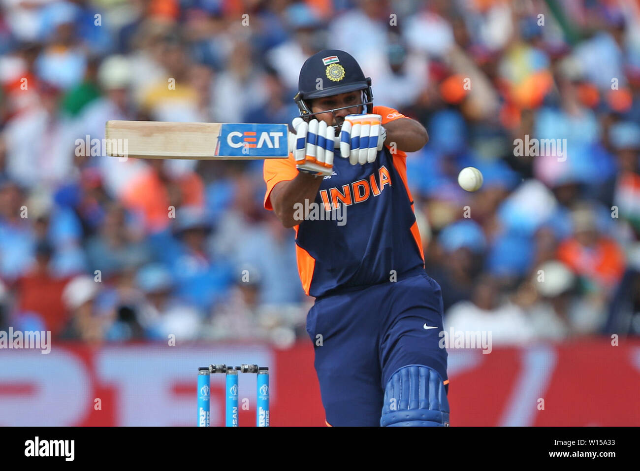 Rohit sharma plays a shot hi-res stock photography and images - Alamy