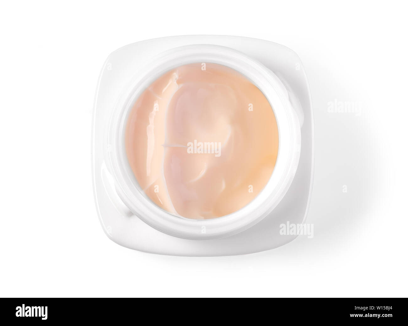 jar of cream isolated on white top view, with clipping path Stock Photo ...