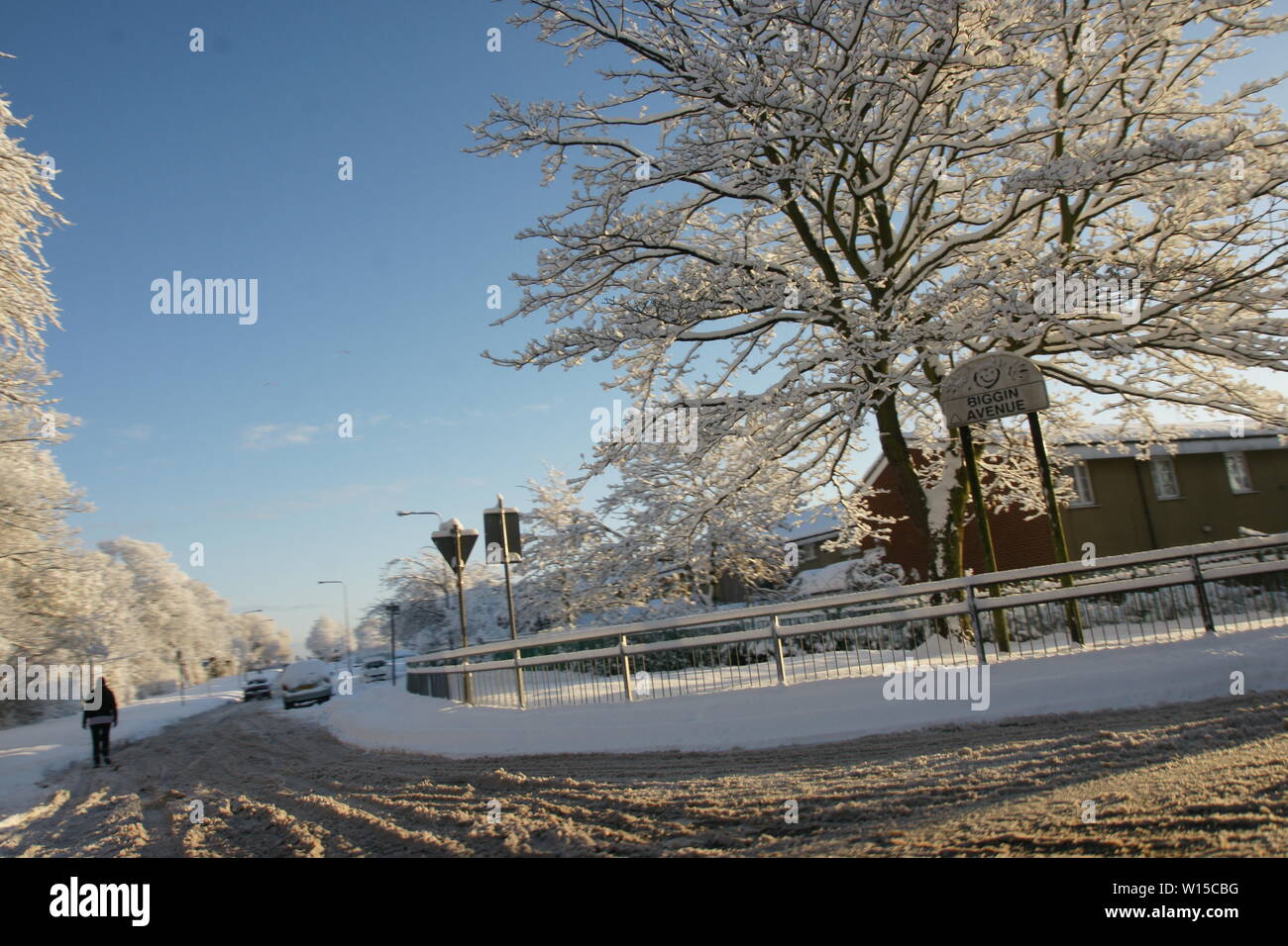 snow and ice on roads Stock Photo - Alamy