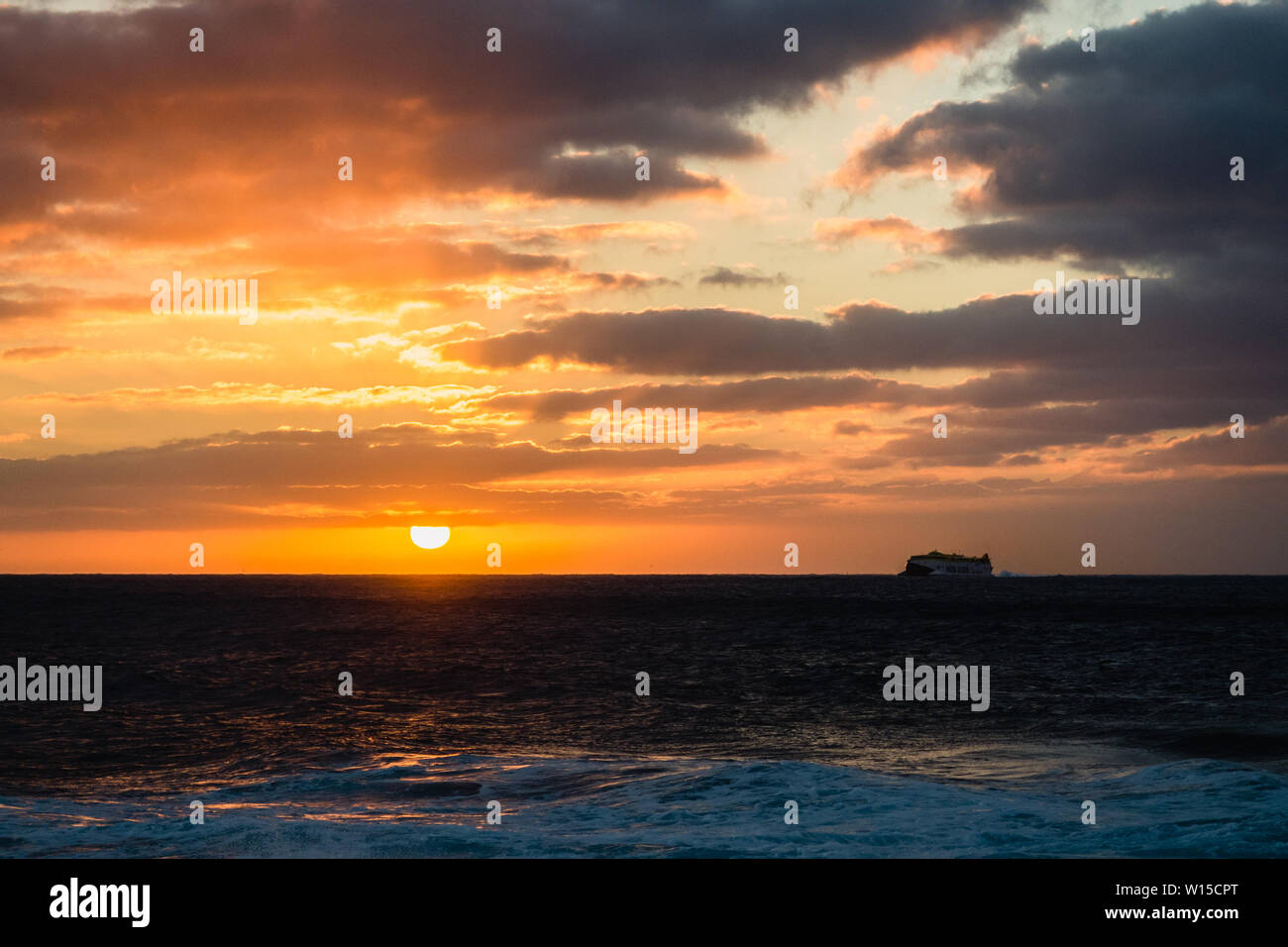 Beautiful Sunset at Gran Canaria Stock Photo - Alamy