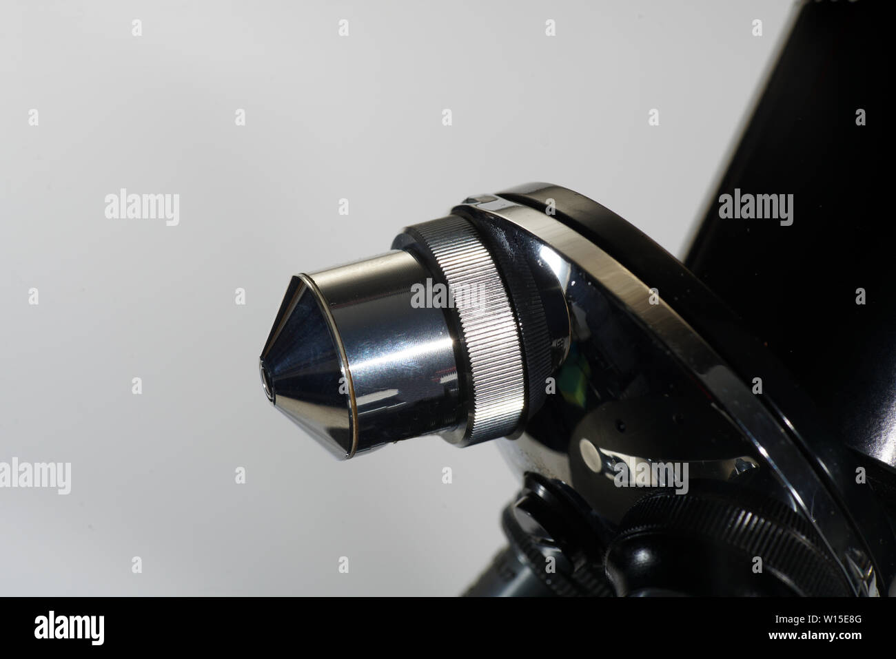 This is an old microscope in good condition and working Stock Photo - Alamy