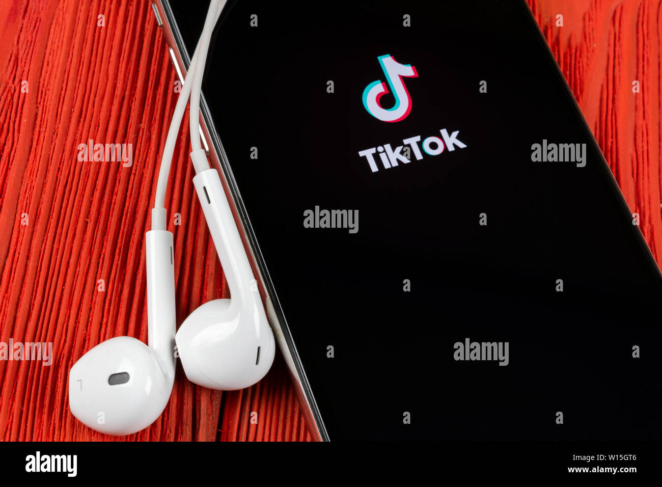 Helsinki, Finland, May 4, 2019: Tik Tok application icon on Apple ...