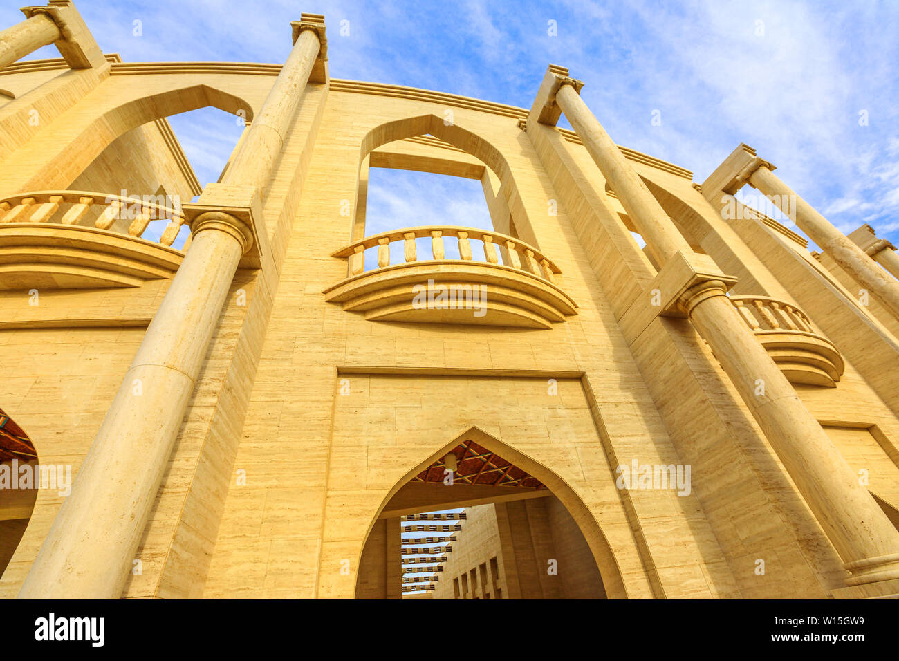 Bottom view of amphitheater entrance, a classical Greek theatre in ...
