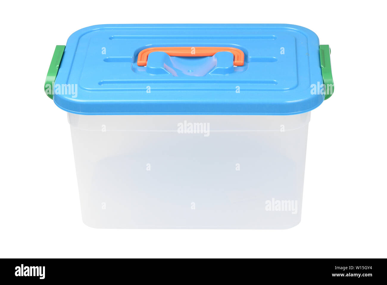 Food plastic box isolated on white background. Clipping path included ...