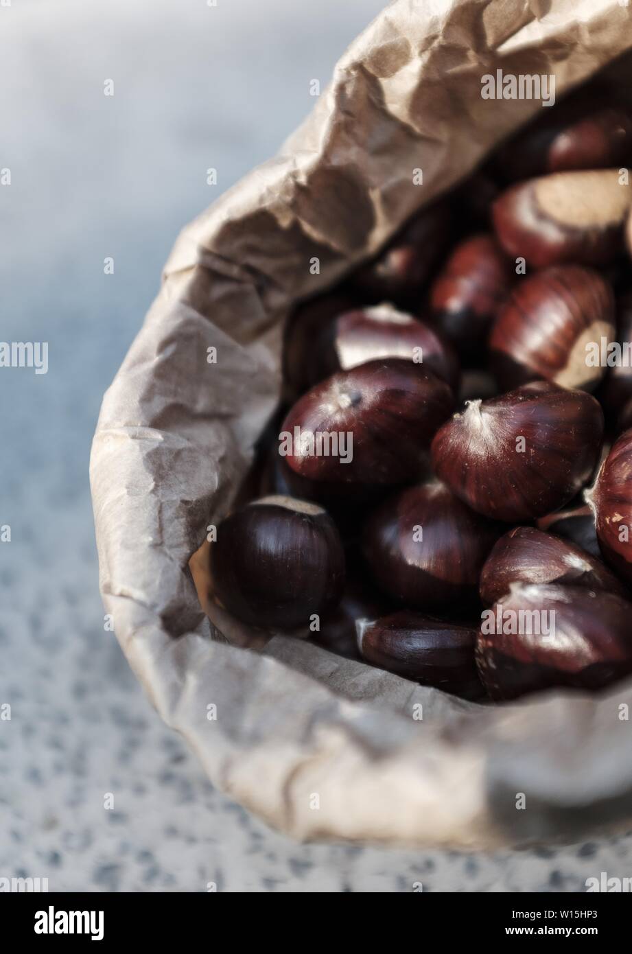 Roasted chestnuts in white hi-res stock photography and images - Alamy
