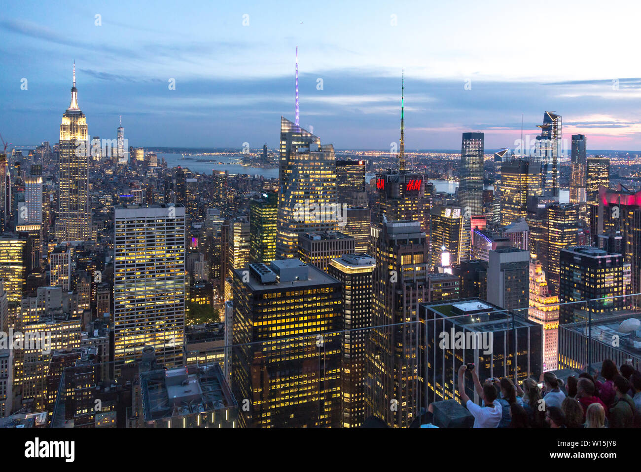 Rockefeller Rooftop Sightseeing High Resolution Stock Photography and ...