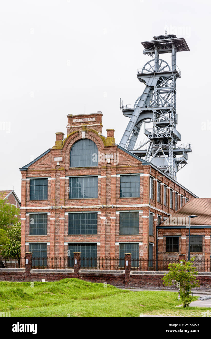 The former Arenberg mine site in Wallers in the mining basin of Nord ...