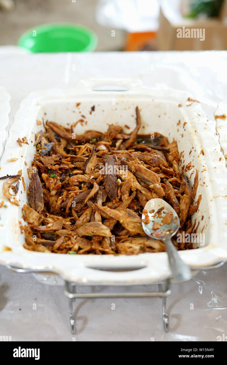 Delicious Deep fried fish fillets, served on the buffet Stock Photo - Alamy