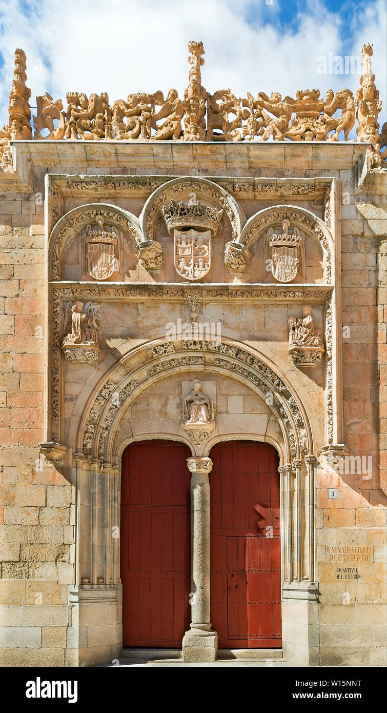 Brick wall and old wooden gate Stock Photo - Alamy