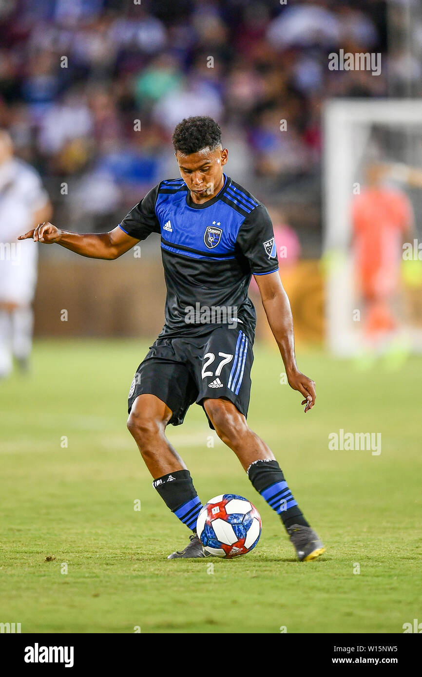 June 29, 2019: San Jose Earthquakes defender Marcos Lopez (27) in ...